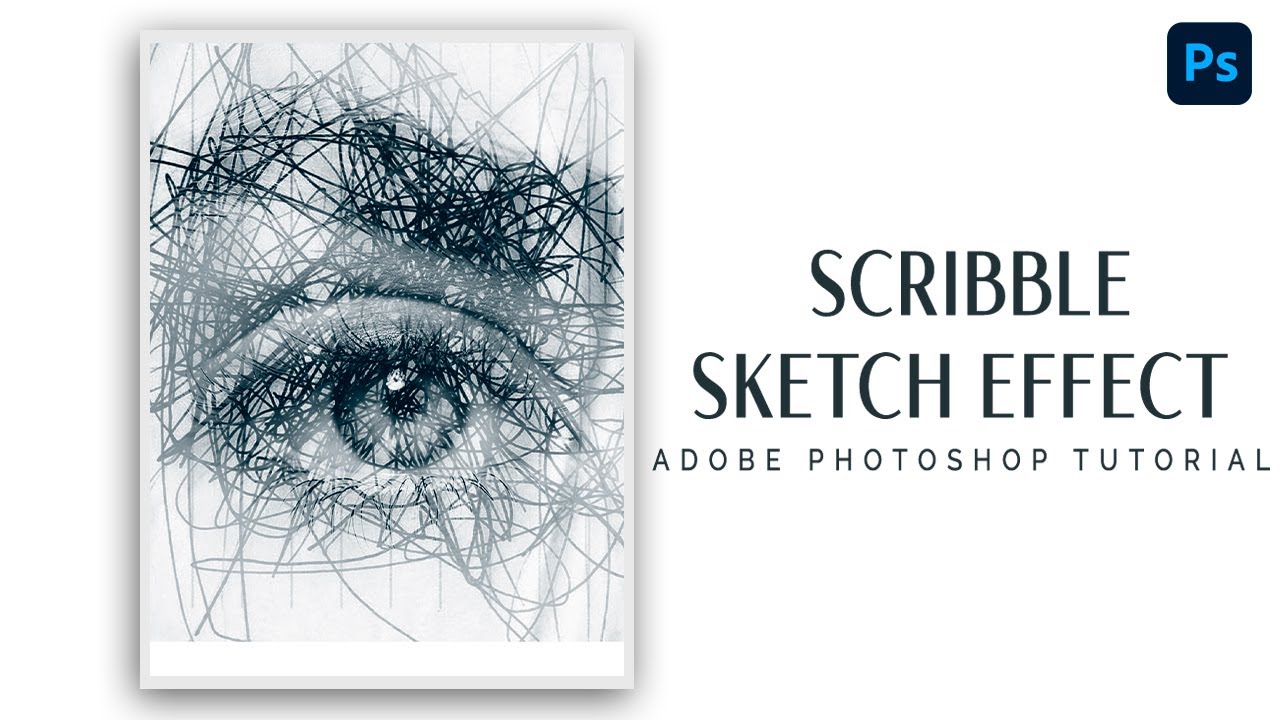 Create Scribble Sketch Effect | Adobe Photoshop Tutorial - YouTube