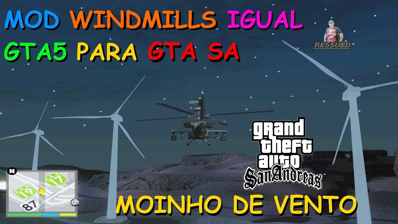 DOWNLOAD MOD WINDMILLS ,MOINHO DE VENTO IGUAL DO GTA V PARA GTA SAN ...