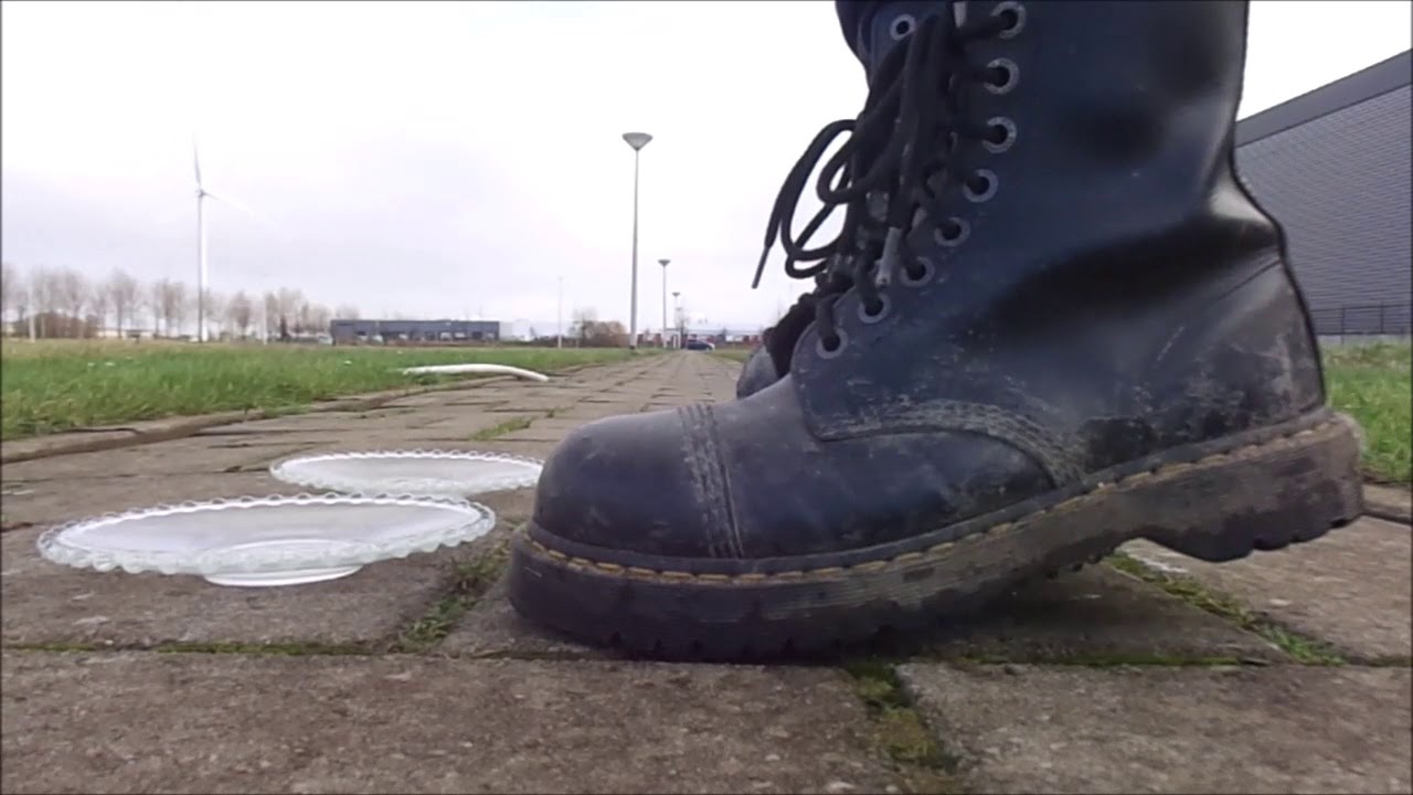 Dr. Martens Steel Toe Boots, stomp, trample and destoy some glass ...