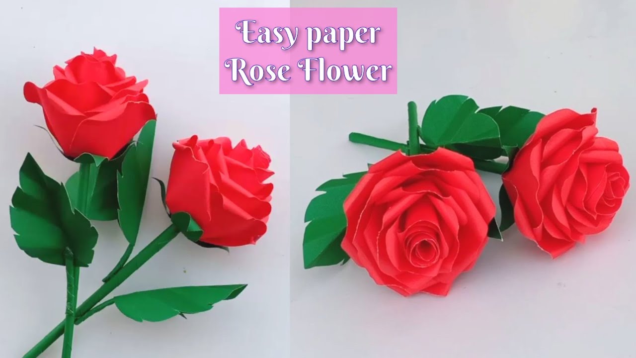 Easy Paper Flowers | kagojer ful | ful banano | ফুল বানানো | Paper ...