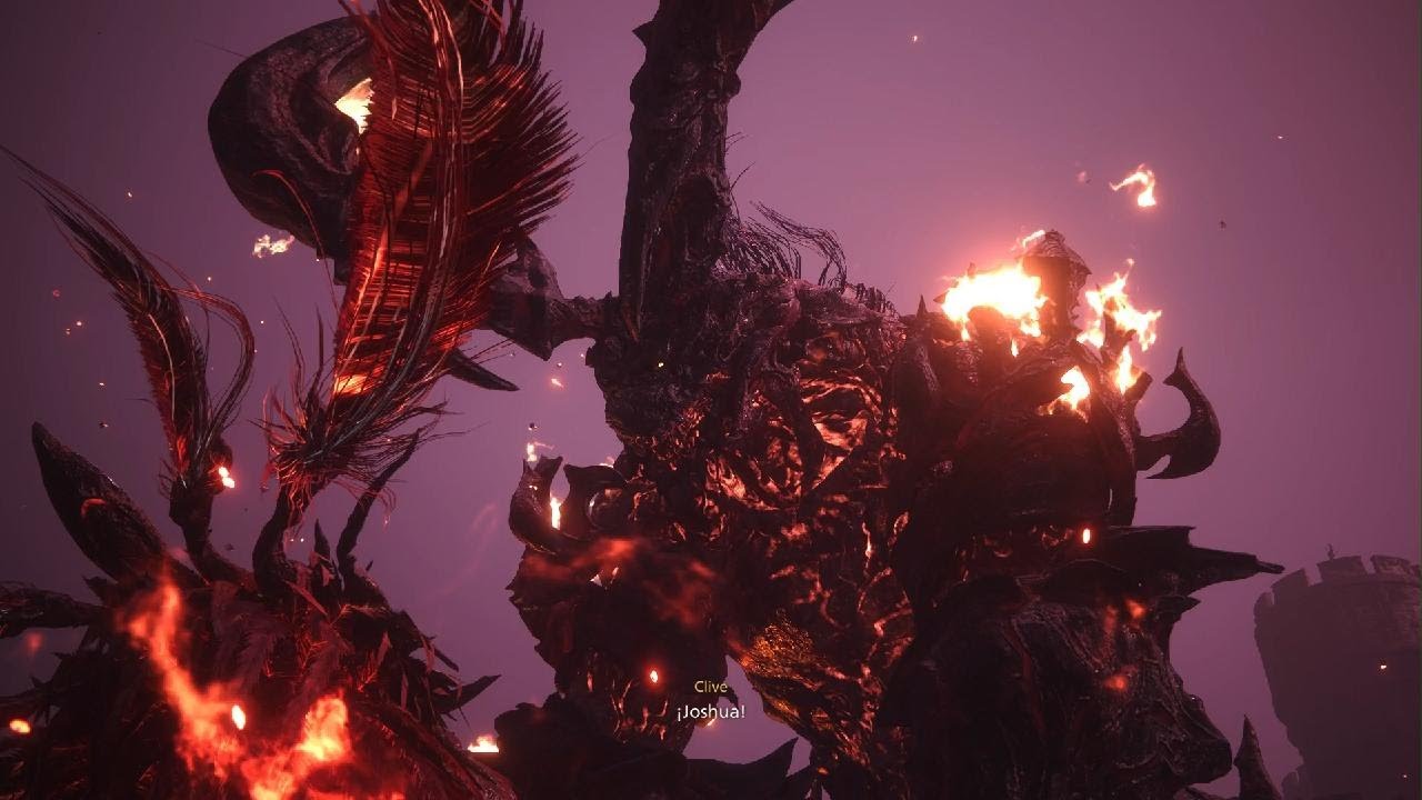 Final Fantasy XVI Batalla contra Jefe | Ifrit oscuro / Clive oscuro ...
