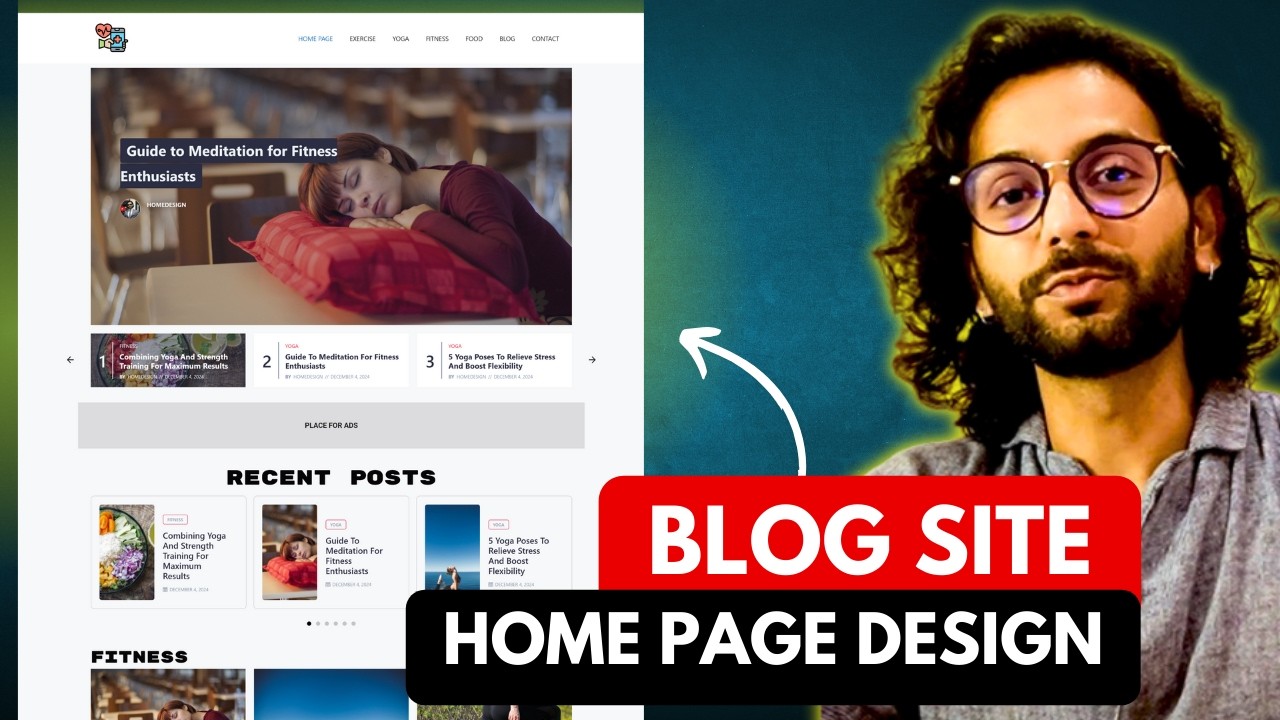 Perfect Home Page Design for Bloggers – Step-by-Step Guide! - YouTube