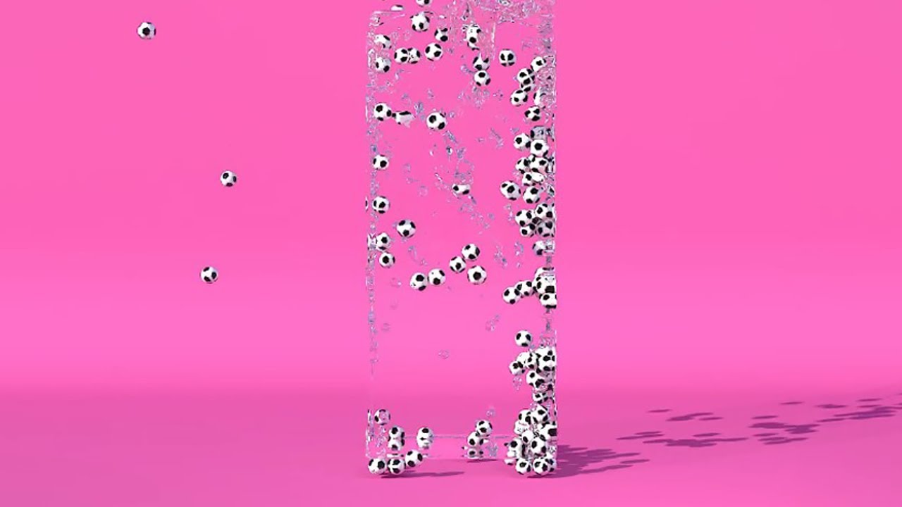 Water Flow. Simulation Balls. Animation 3D. - YouTube