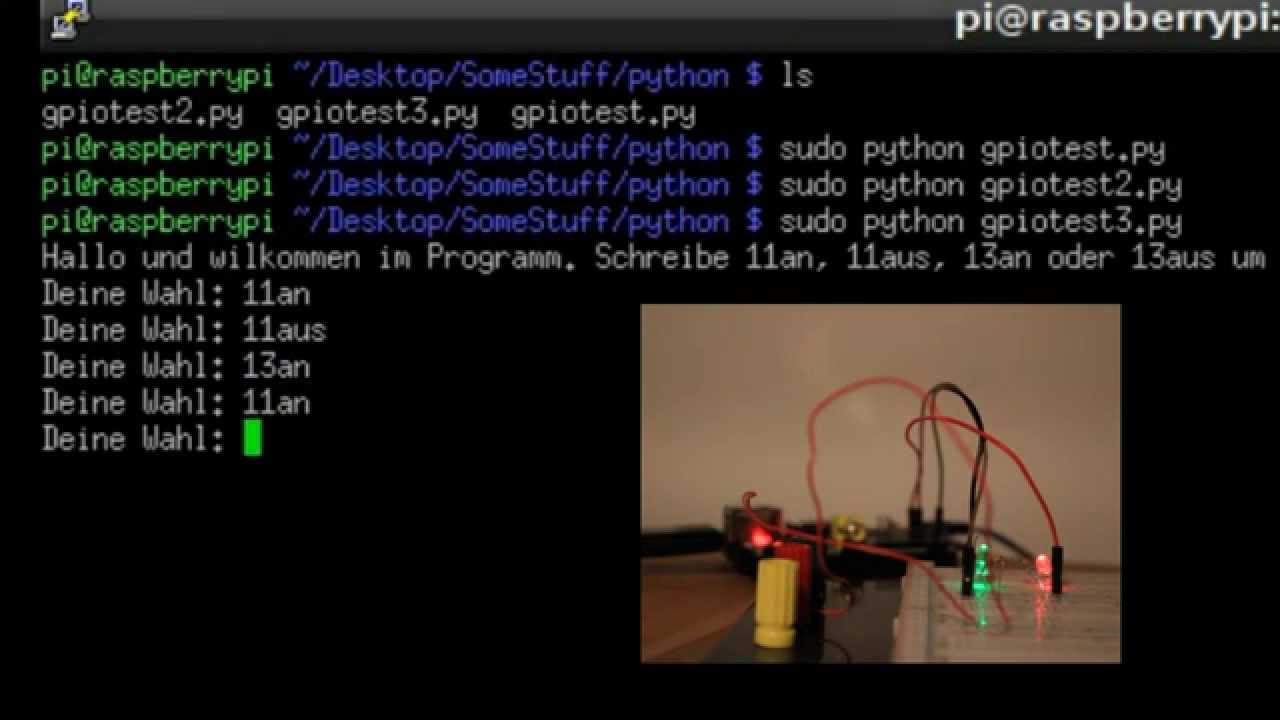 Nebenbeiprojekt Gpio Pins Des Raspberry Pi Ansteuern Youtube