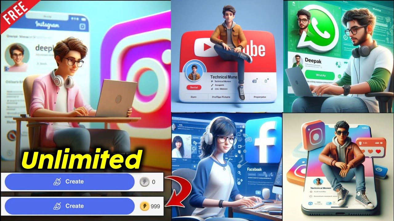 how to create Instagram viral 3D ai social media Images | Bing image ...