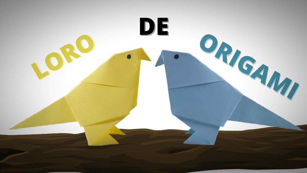 ¿Como HACER un LORO de ORIGAMI? - (Origamis De Marc) - YouTube