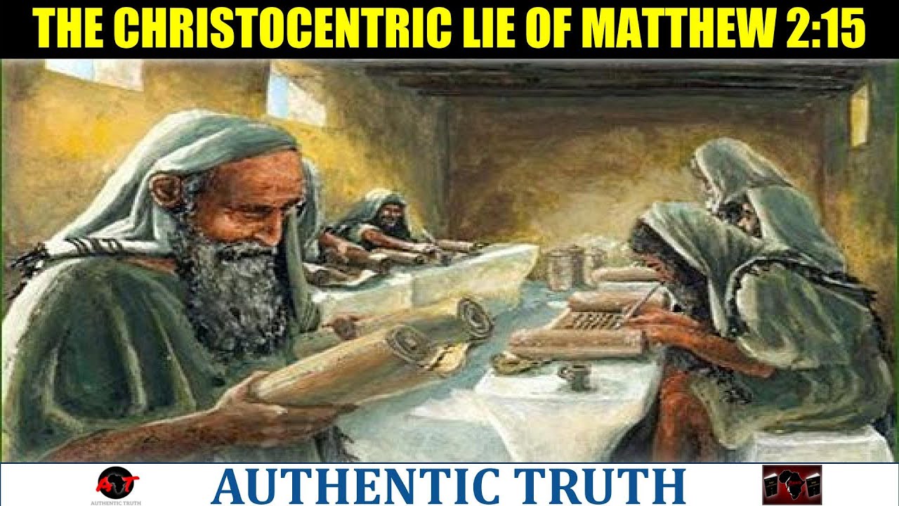 The Christocentric Lie of Matthew 2:15 - YouTube
