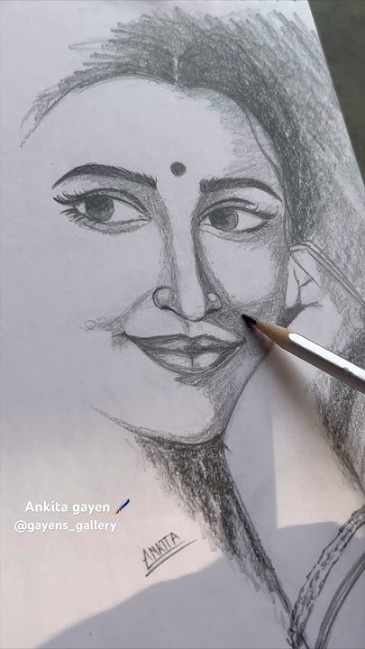 Woman sketch Ankita Gayen 🖌️ #art #artist #artwork #youtubeshorts #women #sketch #shorts Support ...
