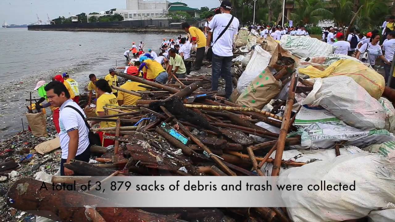 2016 Manila Bay clean up - YouTube