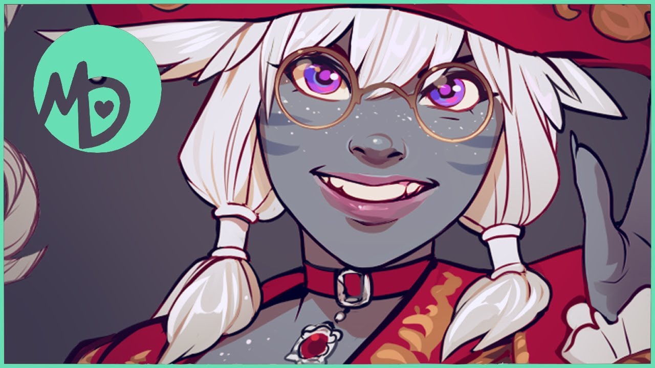 Character Design | Final Fantasy XIV Red Mage | SpeedPaint - YouTube