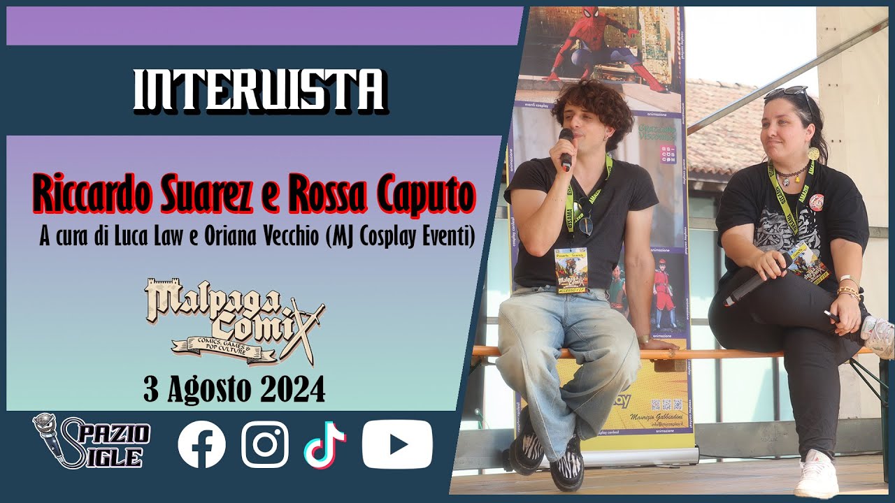 Riccardo Suarez e Rossa Caputo ♪ Intervista al Malpaga Comix 2024 - YouTube