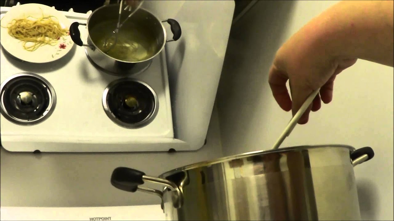 A New and Improved Draining Pasta Cooking Tutorial ! - YouTube