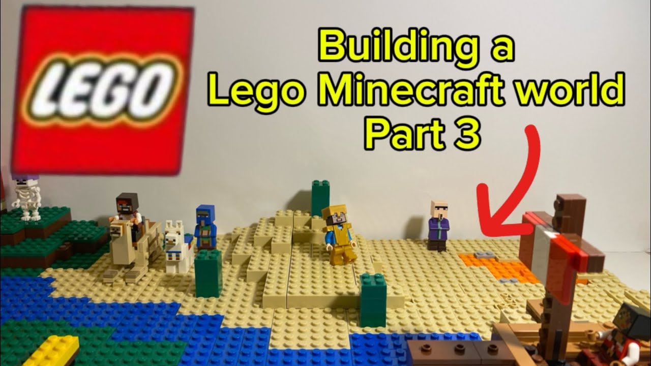 Building a Lego Minecraft world part 3 - YouTube
