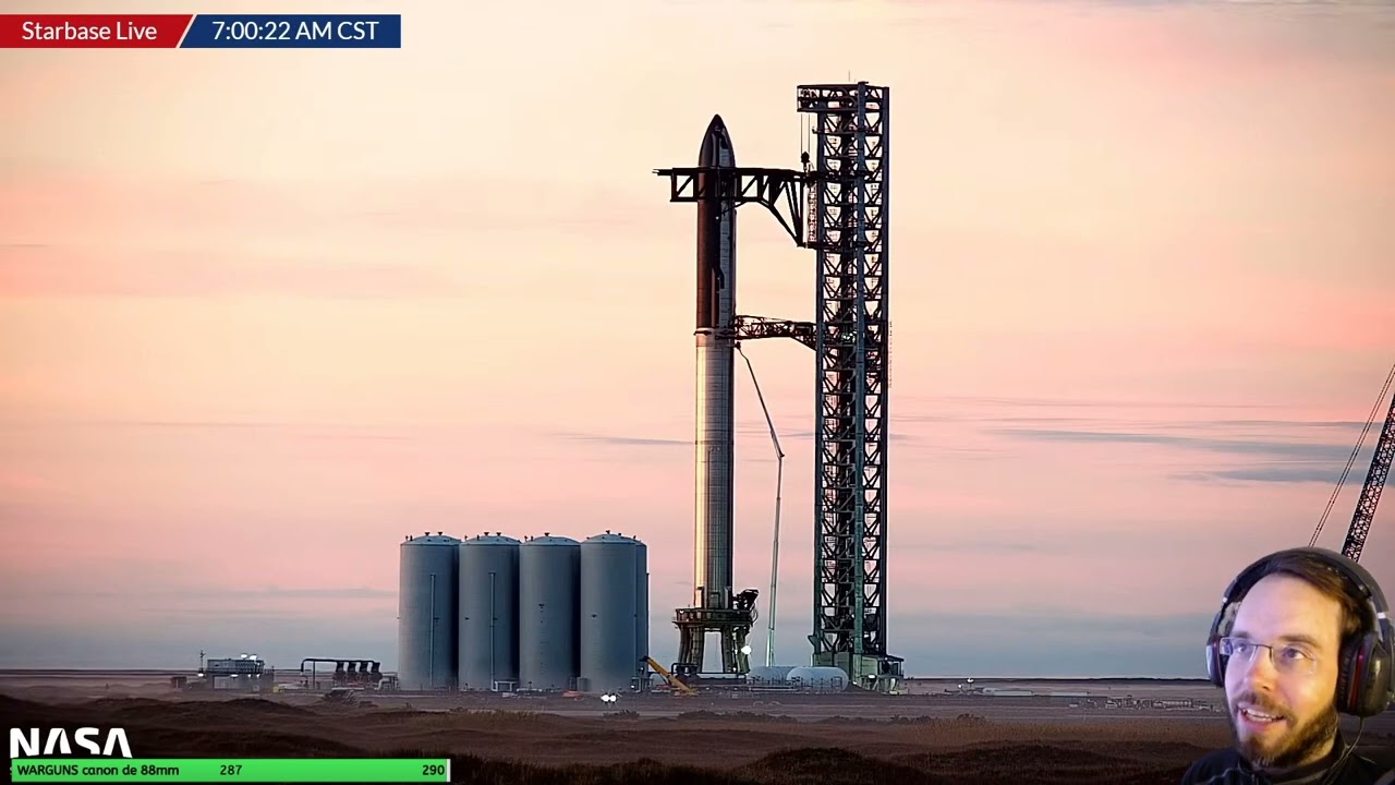 La Minute Spatiale LIVE, Assemblage Starship rediff nocturne (SN20, BN4 ...