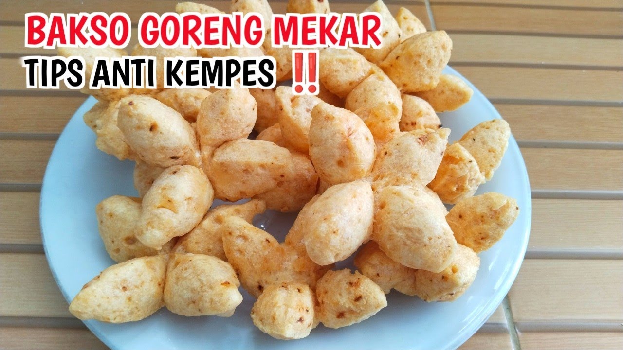 RESEP BAKSO GORENG MEKAR ANTI KEMPES || BEGINI CARANYA‼️ - YouTube