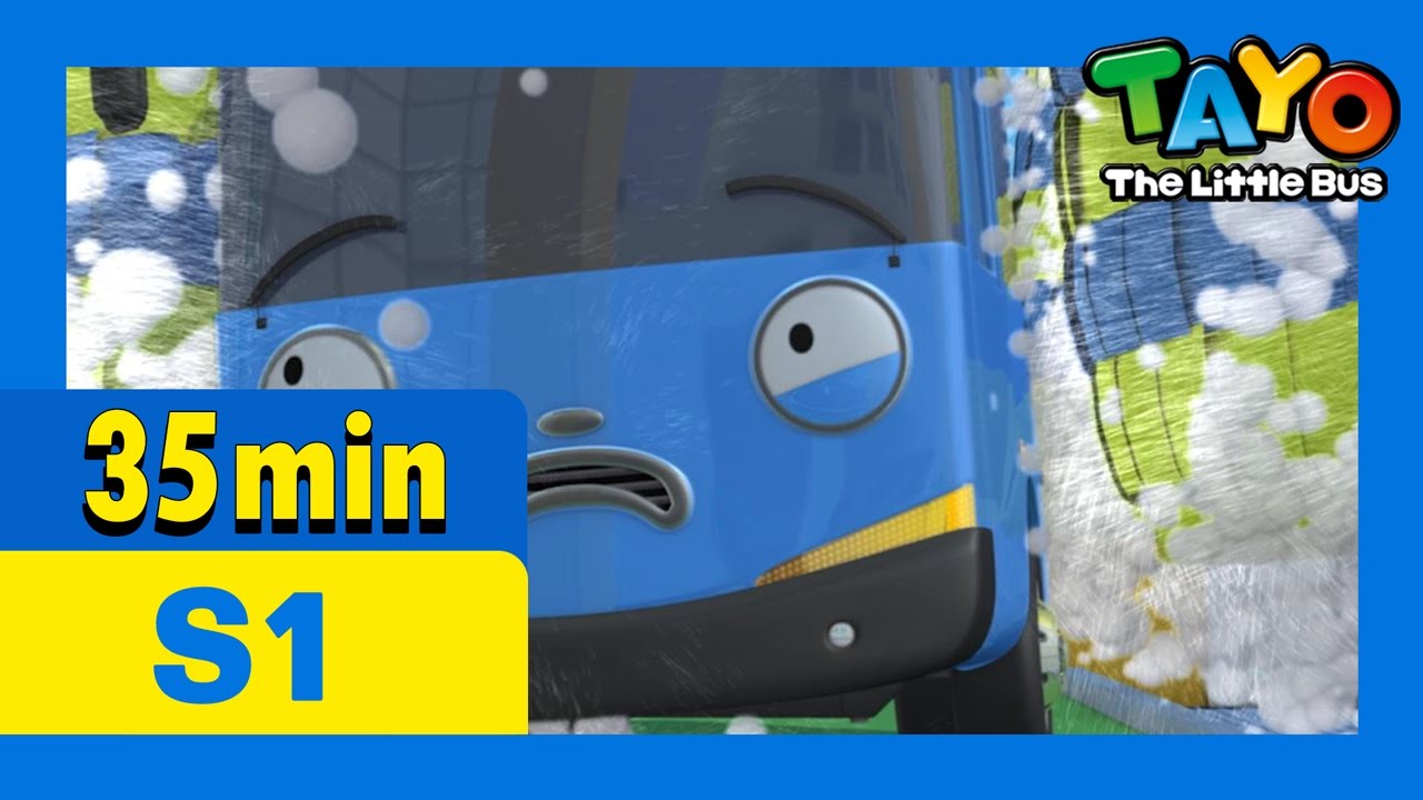 Tayo S1 Full Episodes S1 E08-E10 (3/8) l I want new tires l Our new ...