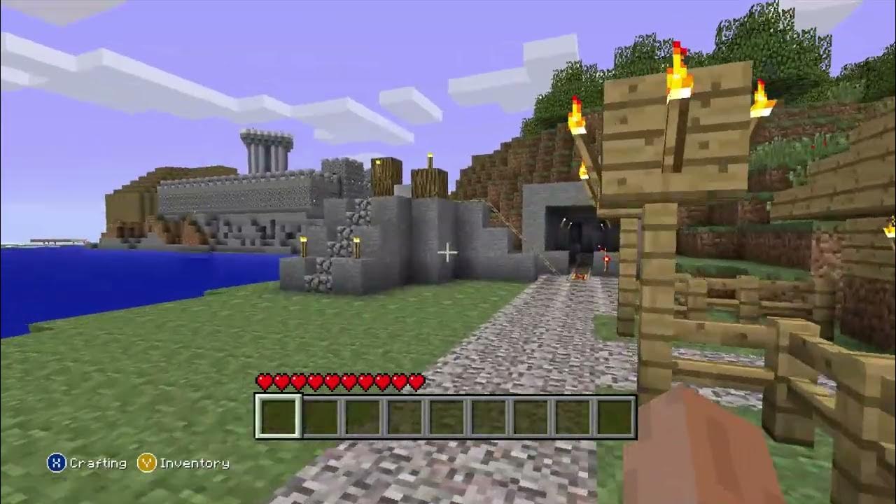 Playing the very first Minecraft tutorial world - YouTube