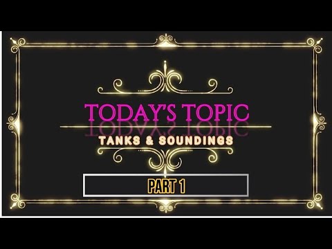 ENGINE ROOM TANKS AND SOUNDING - YouTube