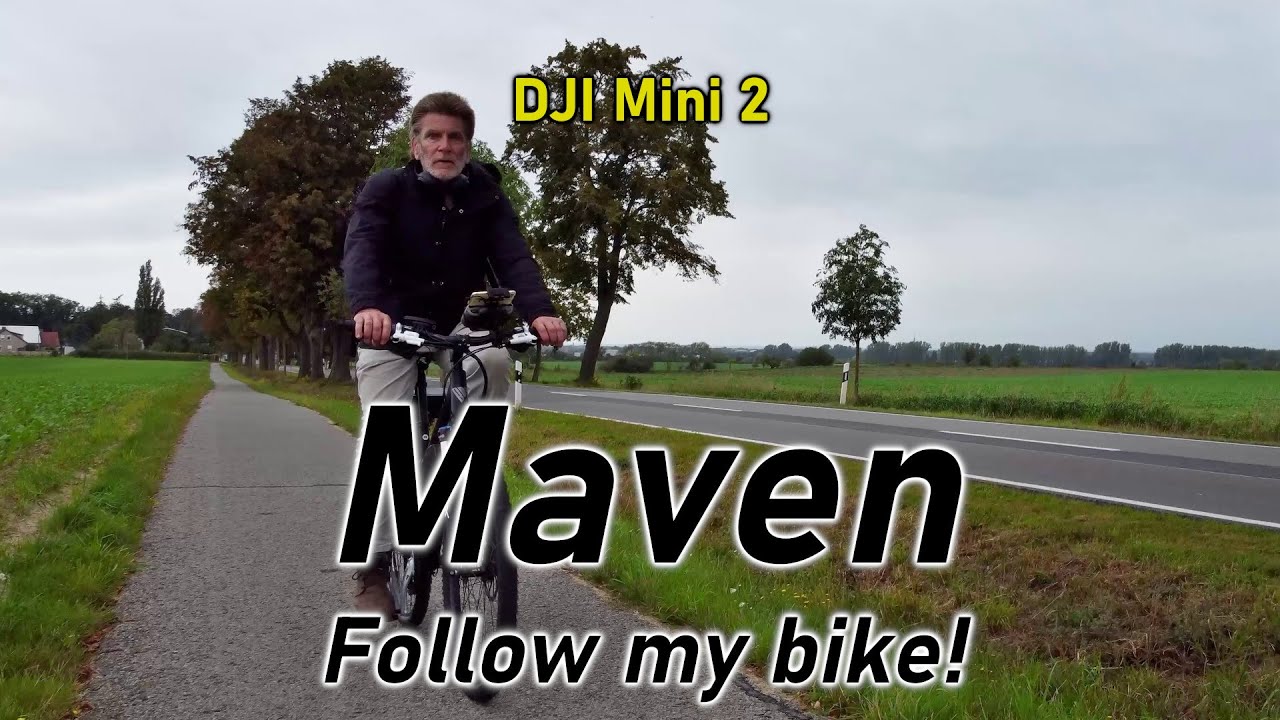DJI Mini 2 - Maven, Follow my bike! - YouTube