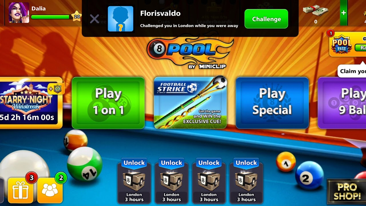 Playing 8 ball poll - YouTube