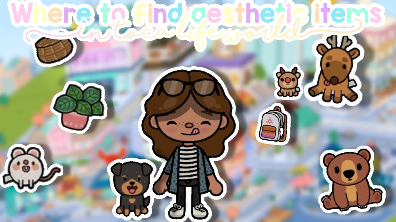 Where to find aesthetic items in Toca Life World 🌎// PreppyxToca - YouTube