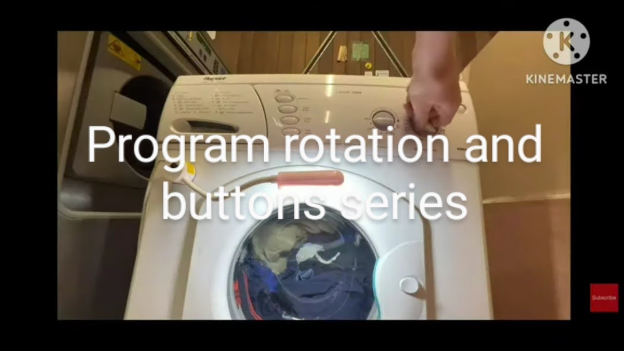Washing machines Program rotation and buttons series - YouTube