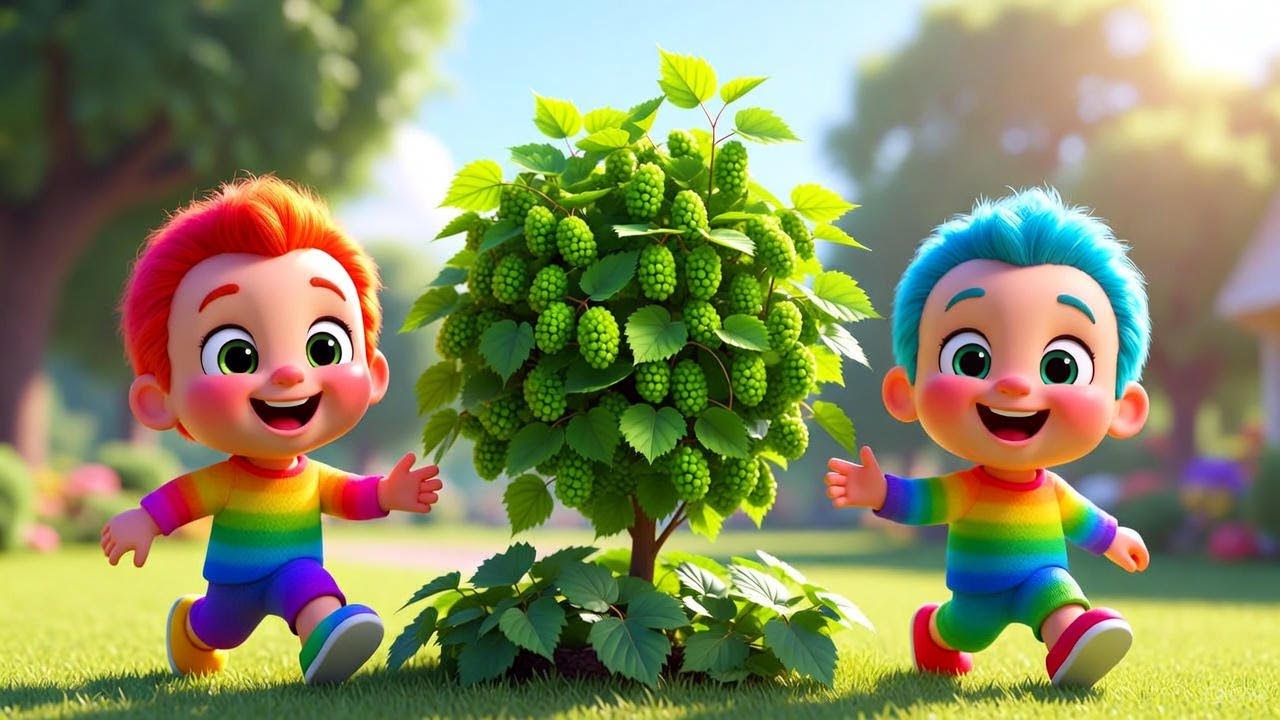 Here We Go Round the Mulberry Bush 🌳 | Nursery Rhymes for Kids ...