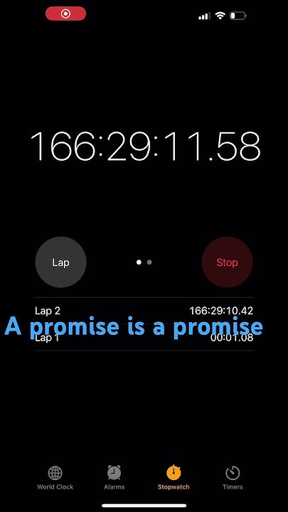 I deleted it #promise #timer - YouTube
