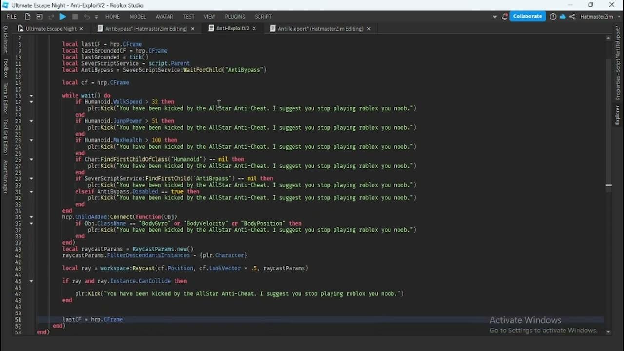 How to make an AntiCheat in Roblox Studio. - YouTube