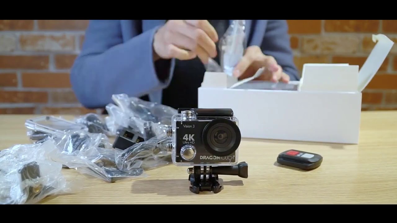 Dragon Touch Vision 3 Action Câmera 4k - YouTube
