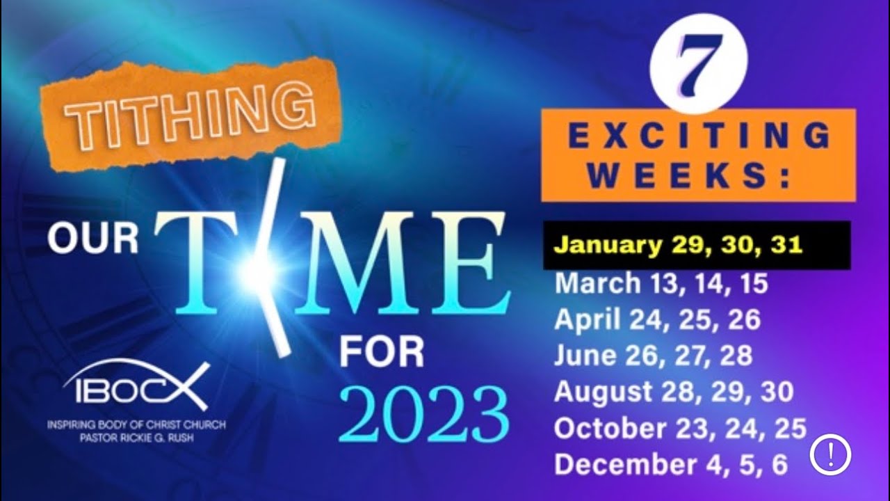 IBOC - Sunday Night Tithing Our Time service - January 29th, 2023 - YouTube