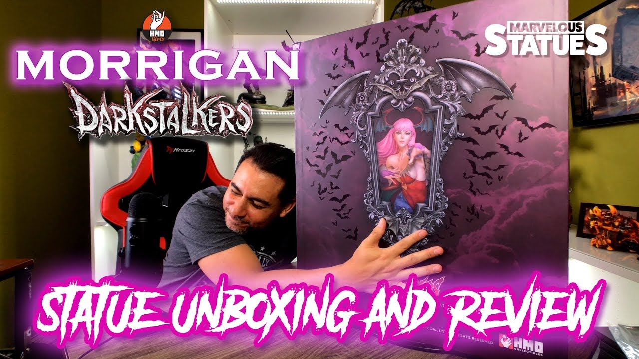 HMO Collectibles Morrigan Statue Unboxing & Review Darkstalkers - YouTube