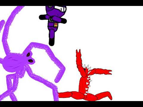 Dev örümcek ve minirobot vs  yengeç canavar ve uzaylı