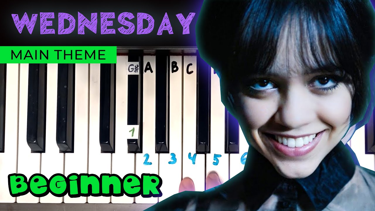 WEDNESDAY DANCE | Beginner Piano Tutorial | EASY - YouTube