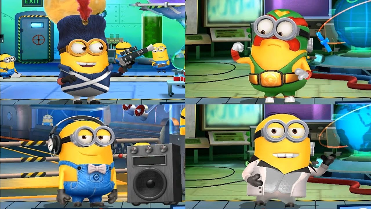 Minion Rush Grenadier / Dj / Luchador / Disco rooms 1-4 android ...