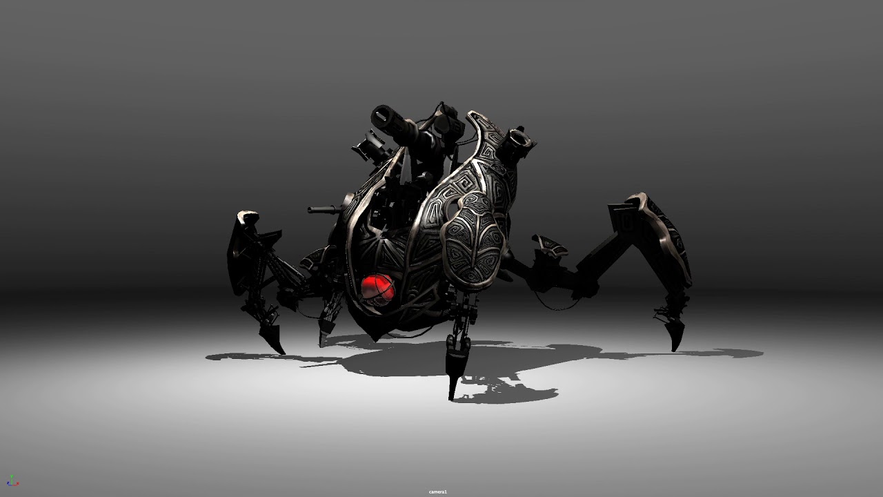 Scuttler Walk Cycle - YouTube