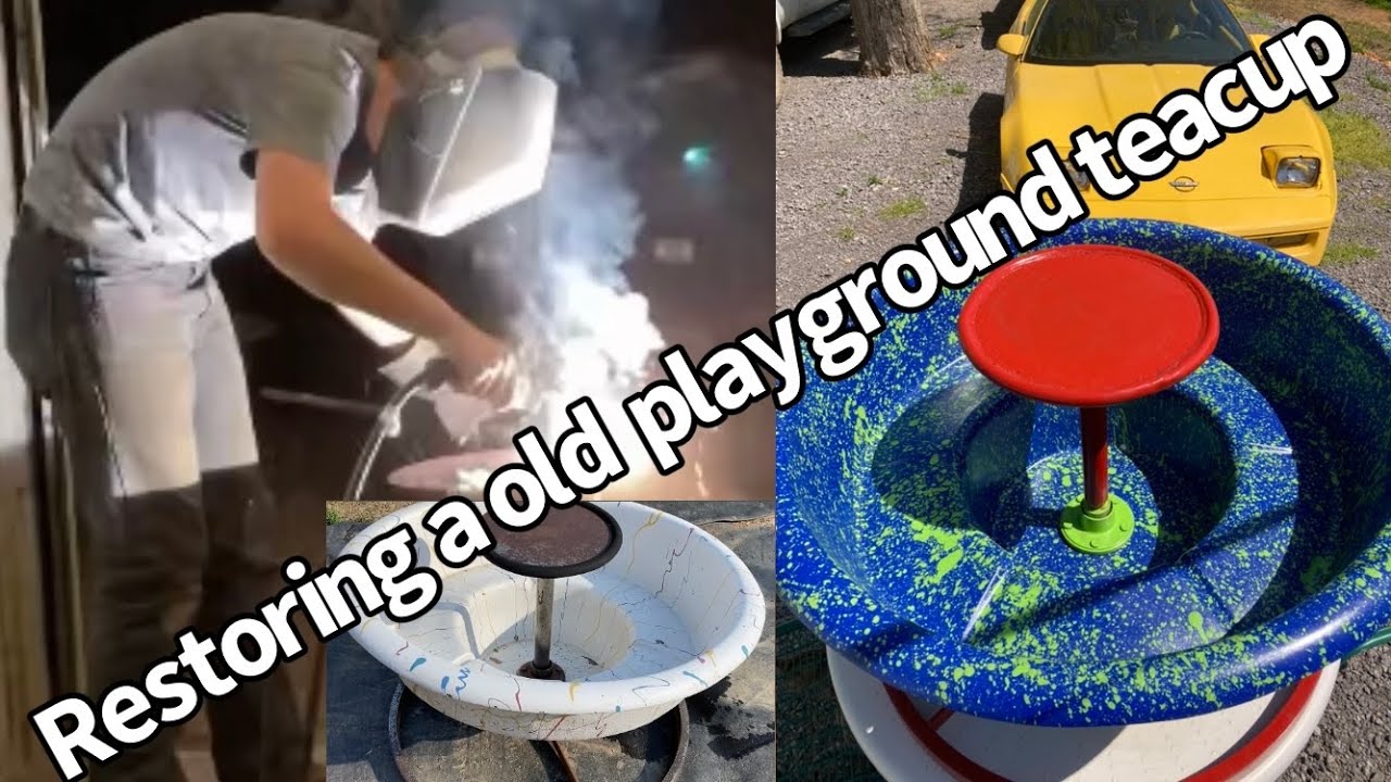 Restoring a old playground teacup I.T.Creations - YouTube