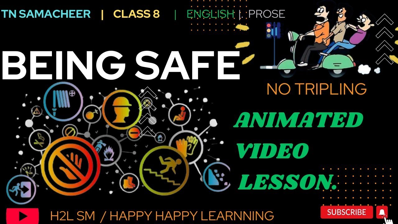 BEING SAFE | CLASS VIII | ENGLISH |TN SAMACHEER | ANIMATED VIDEO LESSON ...