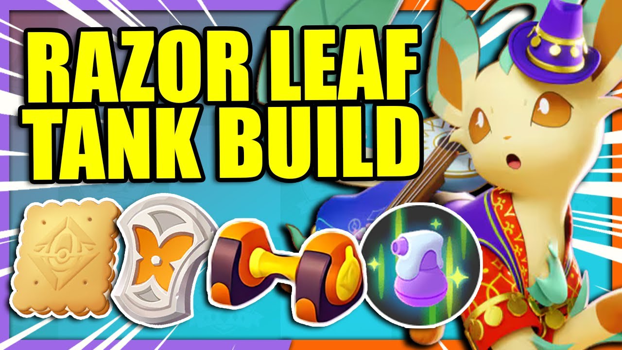 This TANK LEAFEON BUILD is very Demure very Mindful | Pokemon Unite ...
