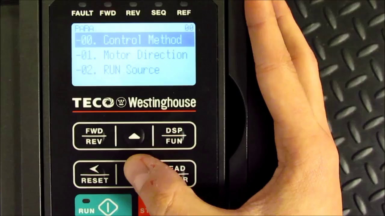 Potenciometr externo en VFD TECO Westinghouse A510 - YouTube