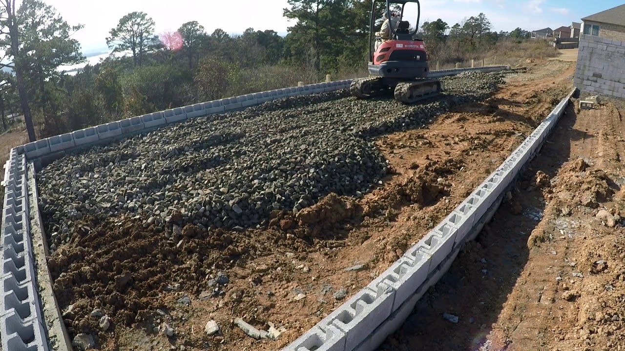 Backfilling basement slab - YouTube