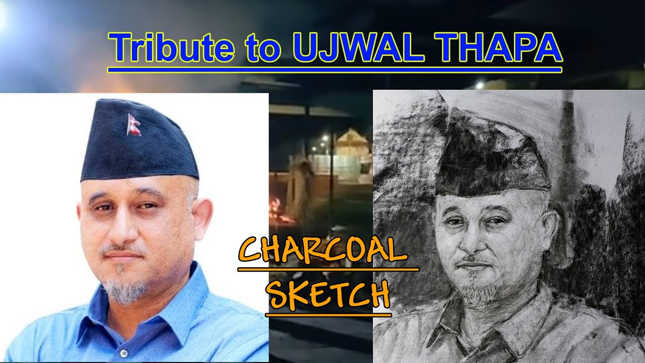 ujwal thapa // drawing // charcoal - YouTube