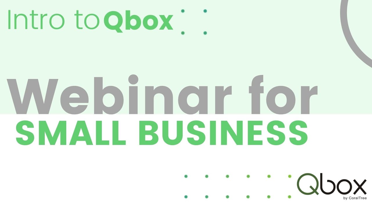 Check out our Intro to Qbox Webinar Designed for Small Business Owners ...