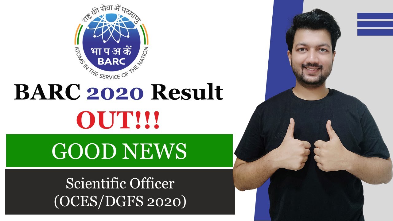 BARC Result 2020 OUT (Scientific Officer OCES/DGFS 2020) | How to Check ...