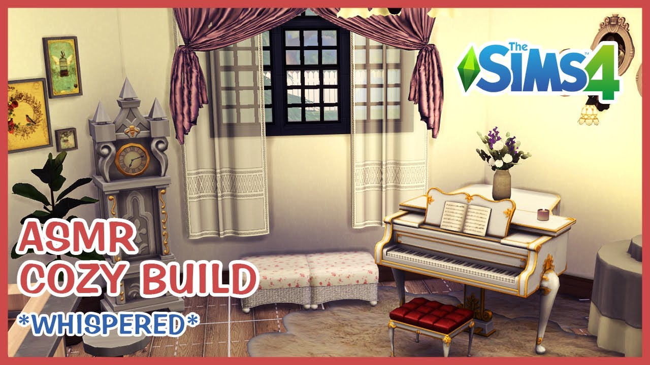 ASMR Home Decor in Sims 4 | Relaxing Sounds & Soothing Whispering - YouTube