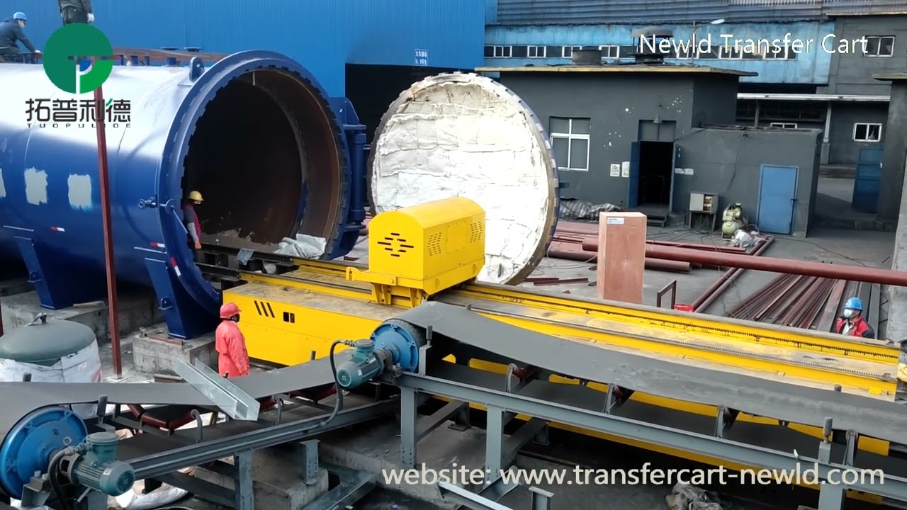 25T Cable Powered Rail Transfer Cart, Chemical Plant Transfer Trolley ...