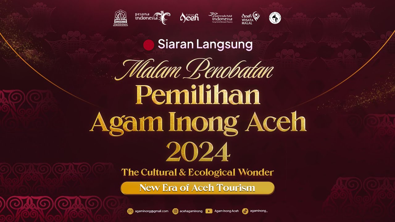 🔴 Malam Penobatan Pemilihan Agam Inong Aceh 2024 - YouTube