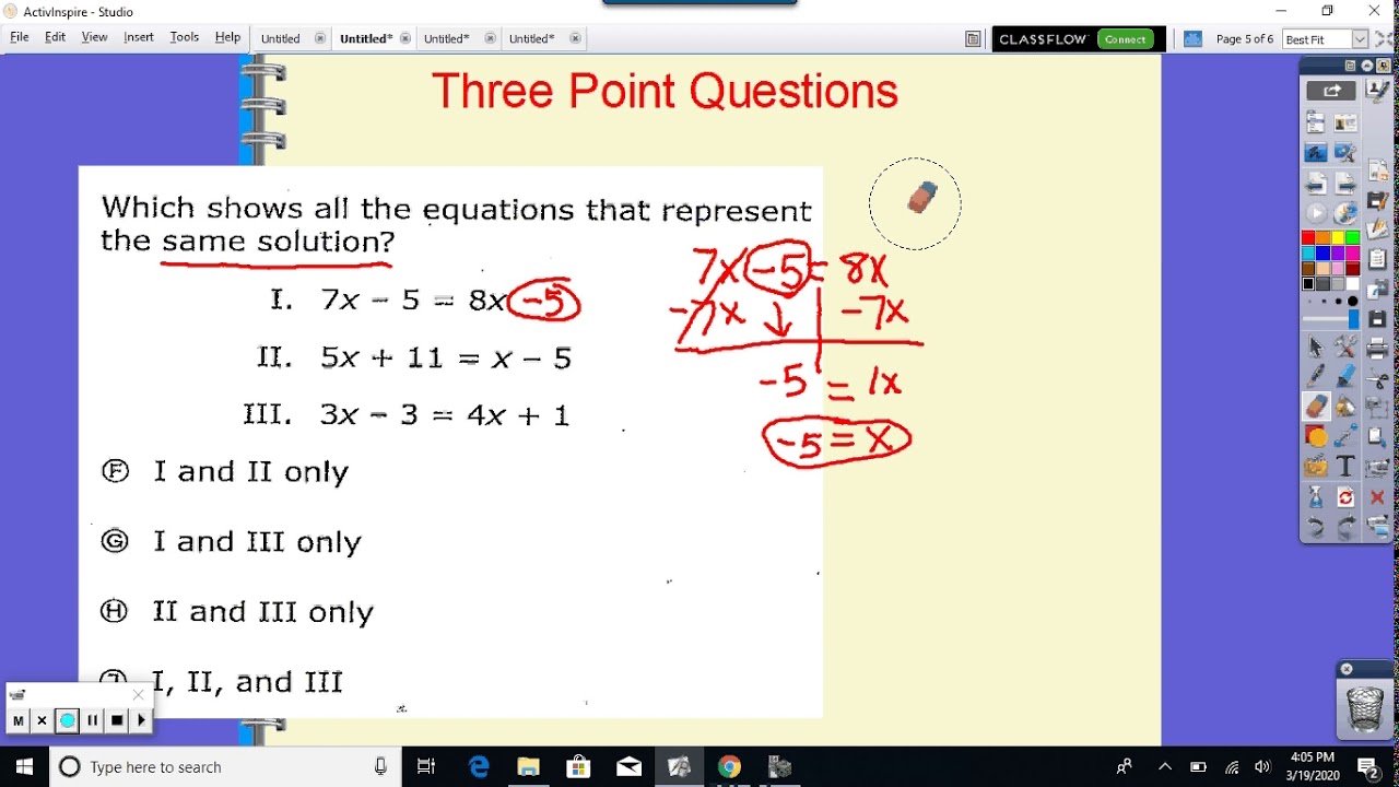 Equations Part 2 - YouTube