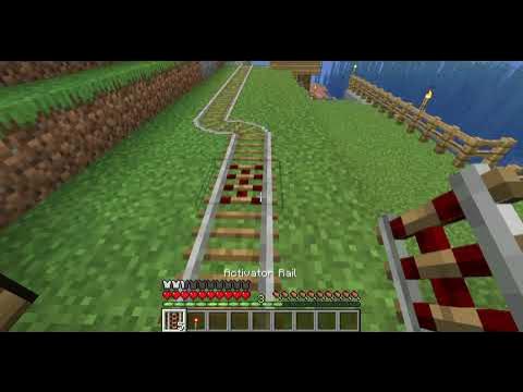 How to create activator rail in Minecraft - YouTube
