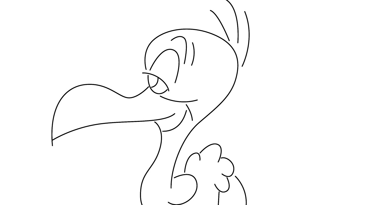 How to draw Beaky face step by step for beginners from Looney Tunes ...